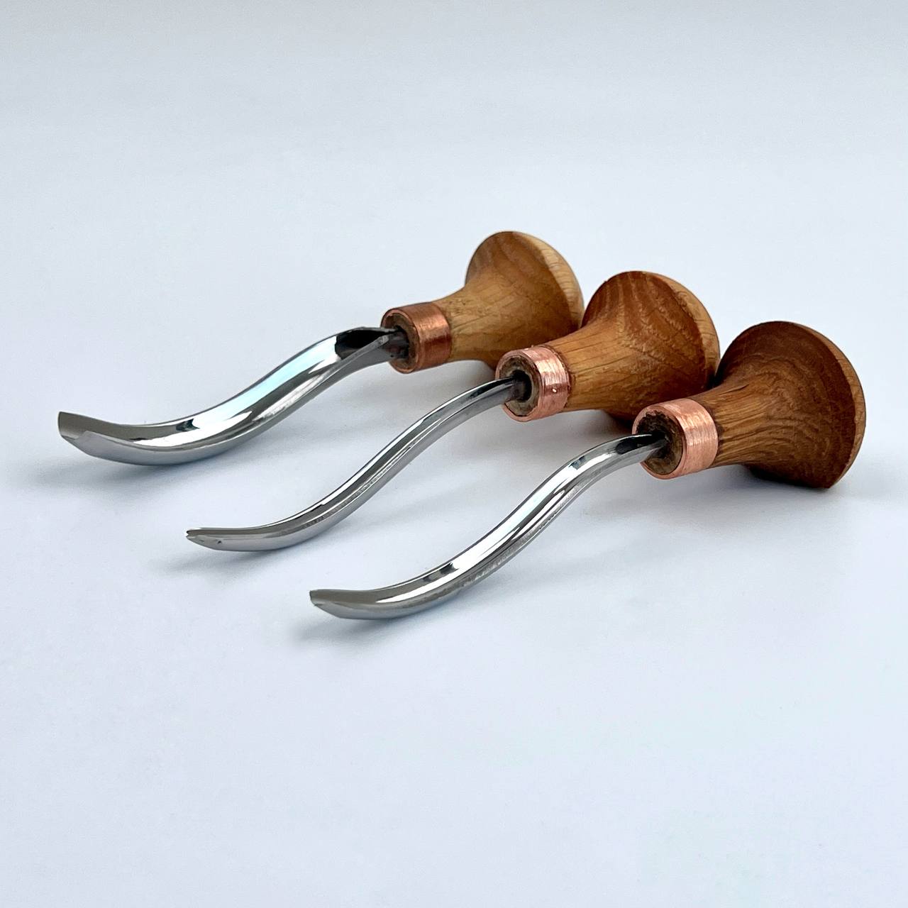 Palm carving bent gouge sweep #9 STRYI Profi ,Linocutting tool, Burins STRYI, Palm tool ...