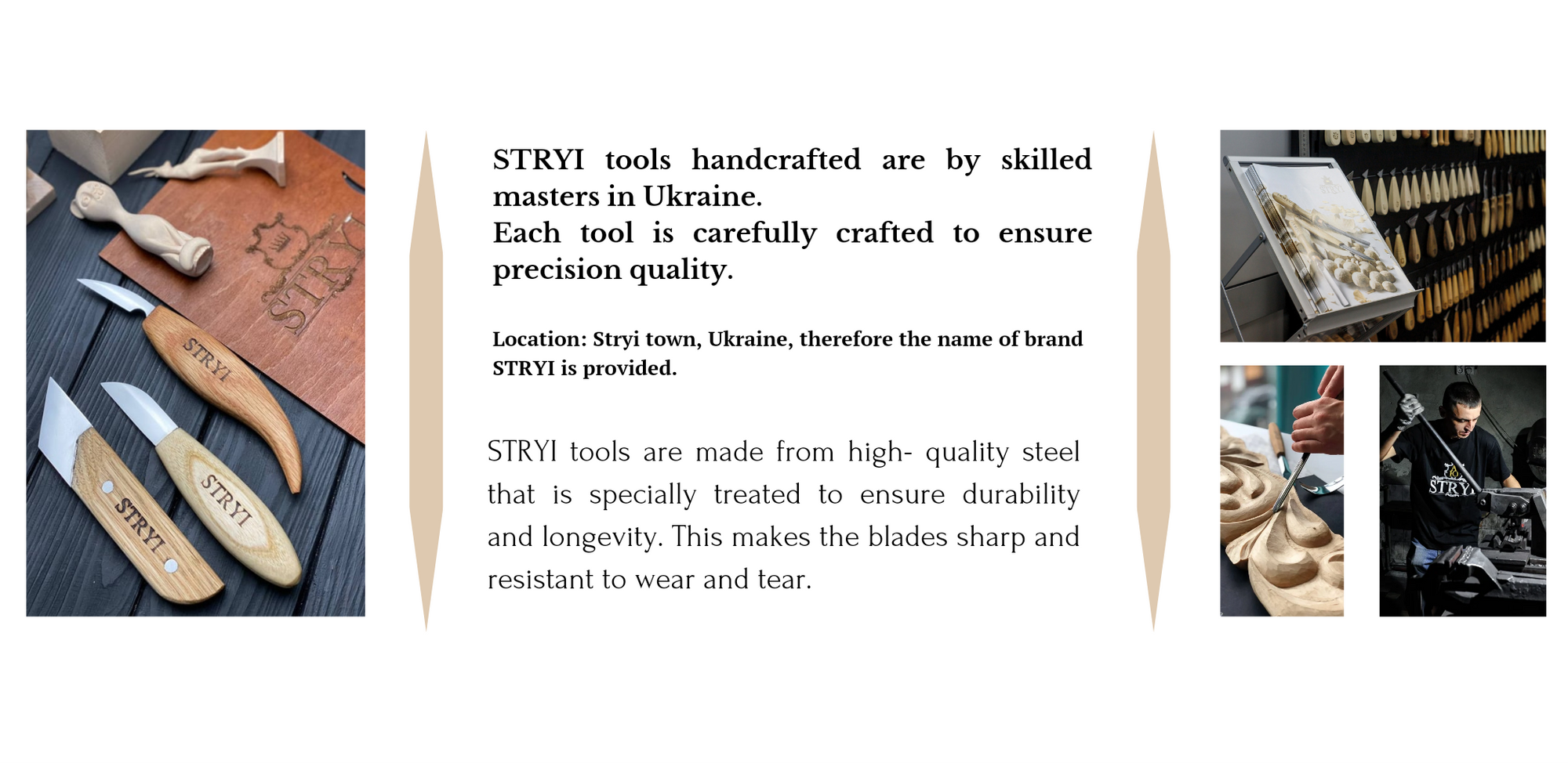 Carving tools, Chisels, Gouges, Bent gouges, Wood carving tools STRYI