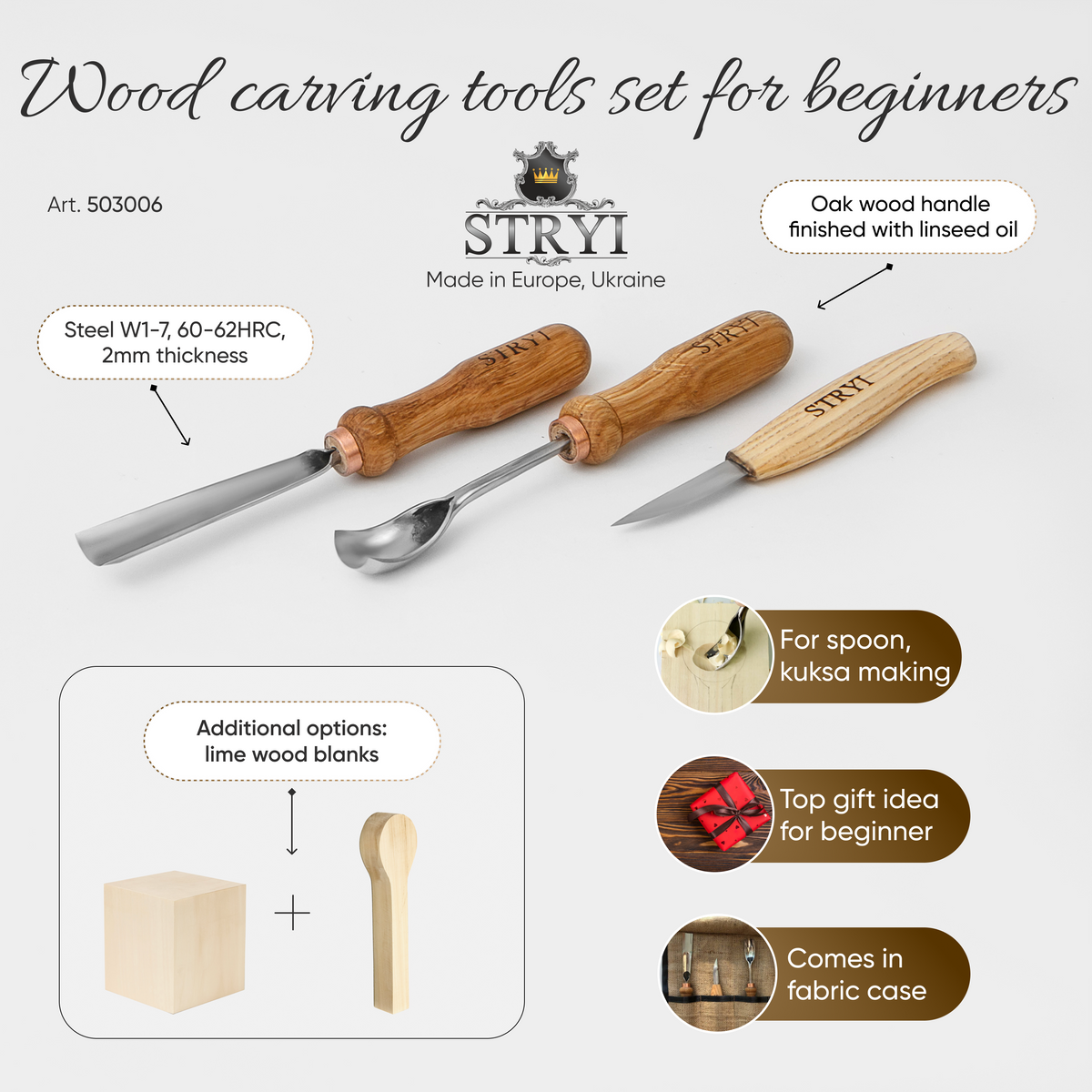 Spoon carving sets, Bowl carving tools, Bowl gouges, Spoon carving tools, Gift for carver, Gift ...