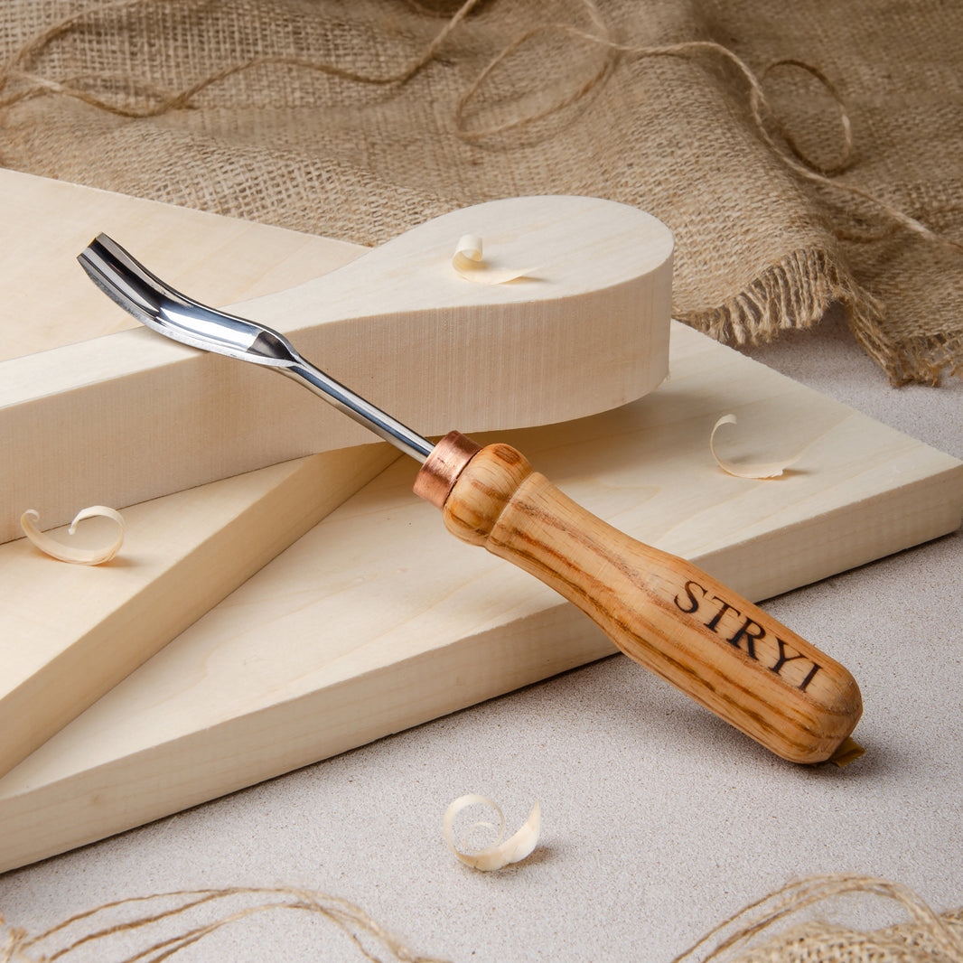 Carving tools, Chisels, Gouges, Bent gouges, Wood carving tools STRYI