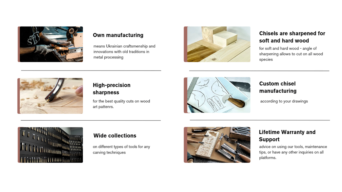 Large sculpture bent tool, 7 profile, Heavy duty gouges STRYI Profi ...