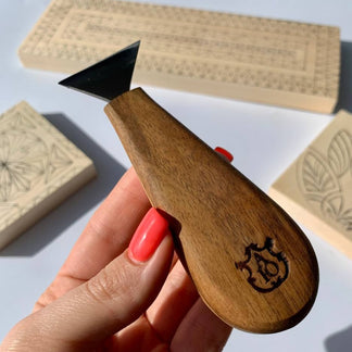 Chip carving knife 35mm, Swallowtail knife, Short tools STRYI-AY Profi ...