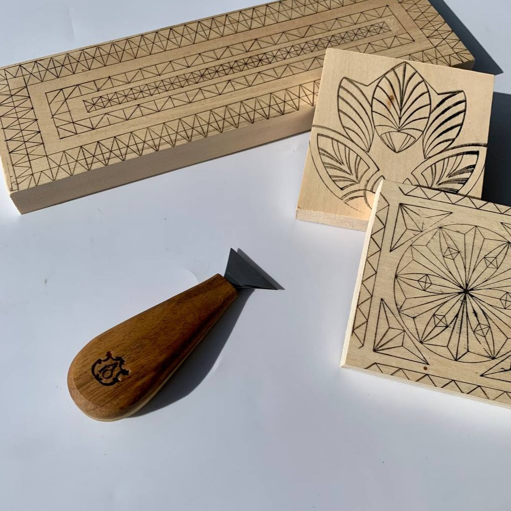 Chip carving knife 35mm, Swallowtail knife, Short tools STRYI-AY Profi ...