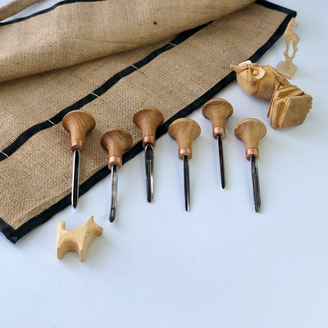 Palm carving toolset of 6 pcs, Engravers and Burins STRYI Start ...