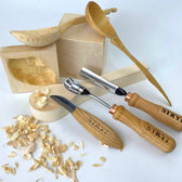 Kuksa, Spoon and cup Carving tools set 3pcs, STRYI Profi, Bowl gouge,