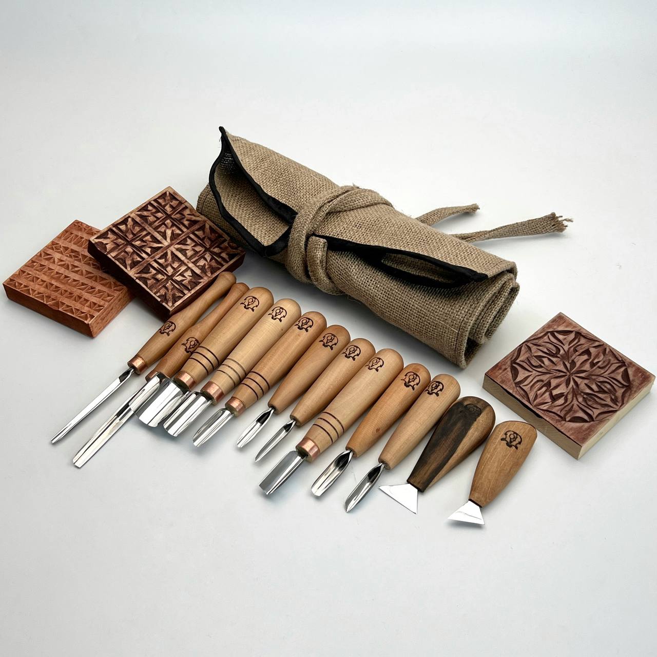 Basic set for woodcarving, Chip carving tools kit, STRYI-AY Profi ...
