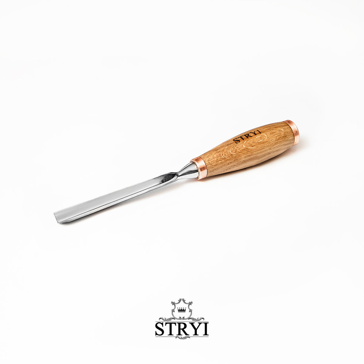 Large sculpture chisel, V-tool 90 degree, heavy duty gouge STRYI Profi ...