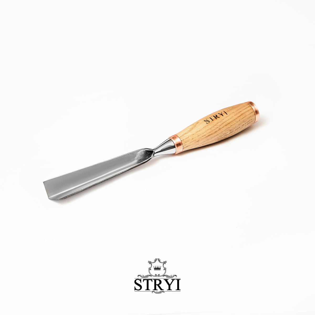 Large sculpture chisel, V-tool 90 degree, heavy duty gouge STRYI Profi ...