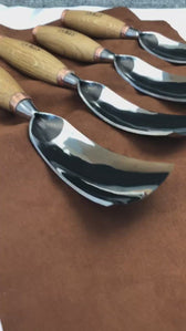 Large sculpture bent tool, 7 profile, Heavy duty gouges STRYI Profi ...