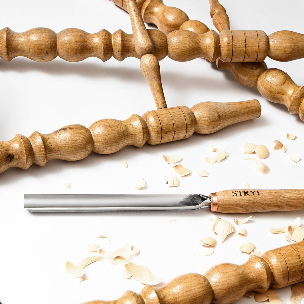 Wood turning tools, Skew chisel, Rounf scraper, Spindle gouge, Roughing gouge, Parting tool ...